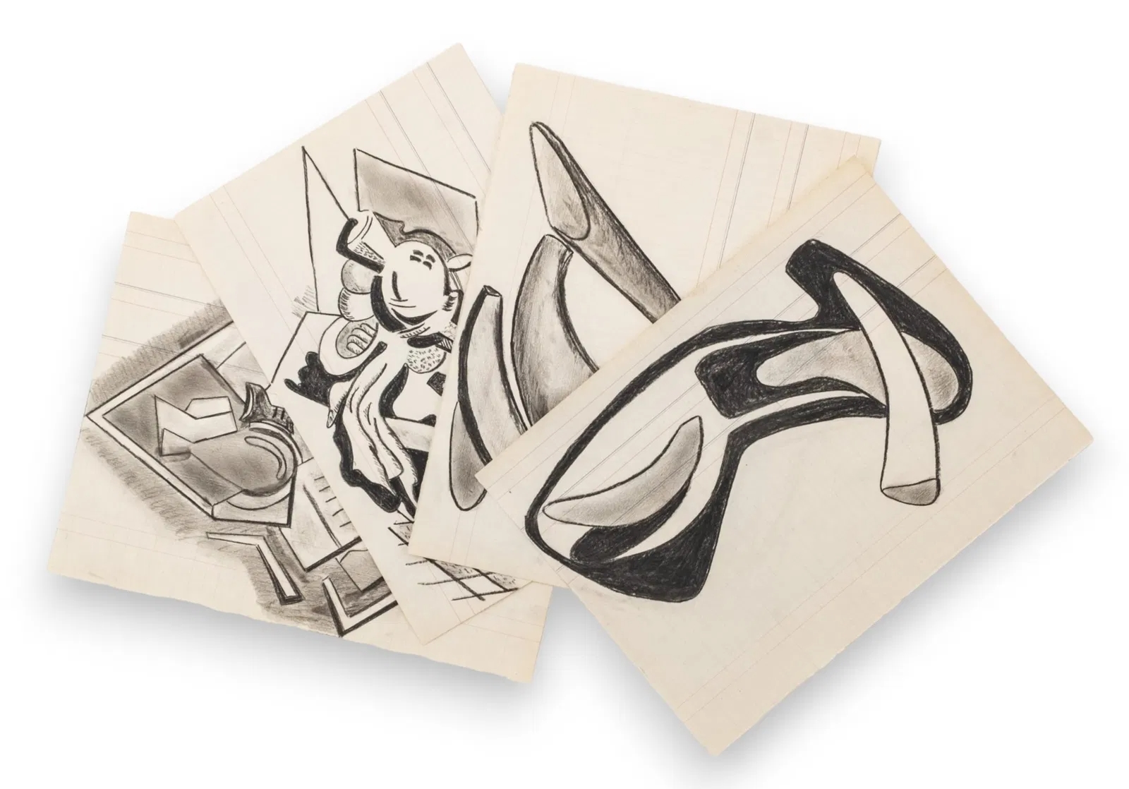 Alexander Archipenko | Study Drawings And Sketches For Future Works ...