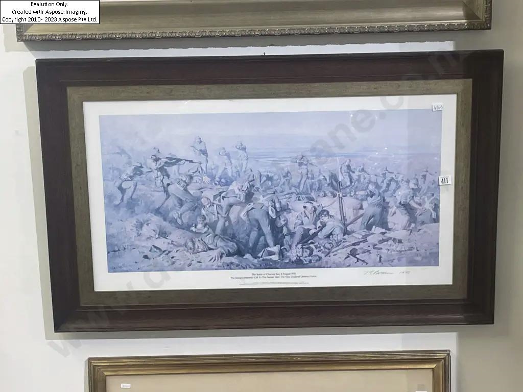 Ion George Brown | Battle of Chunuk Bair Print Signed Ion Brown | MutualArt