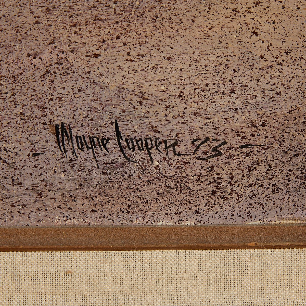 Wayne Cooper | Wayne Cooper Wagon Beach Landscape Oil Painting (1973 ...