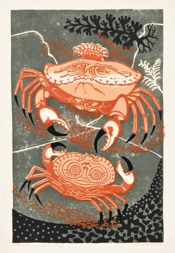 Edward Bawden | Aesop's Fables an old crab and a young crab (1956 ...