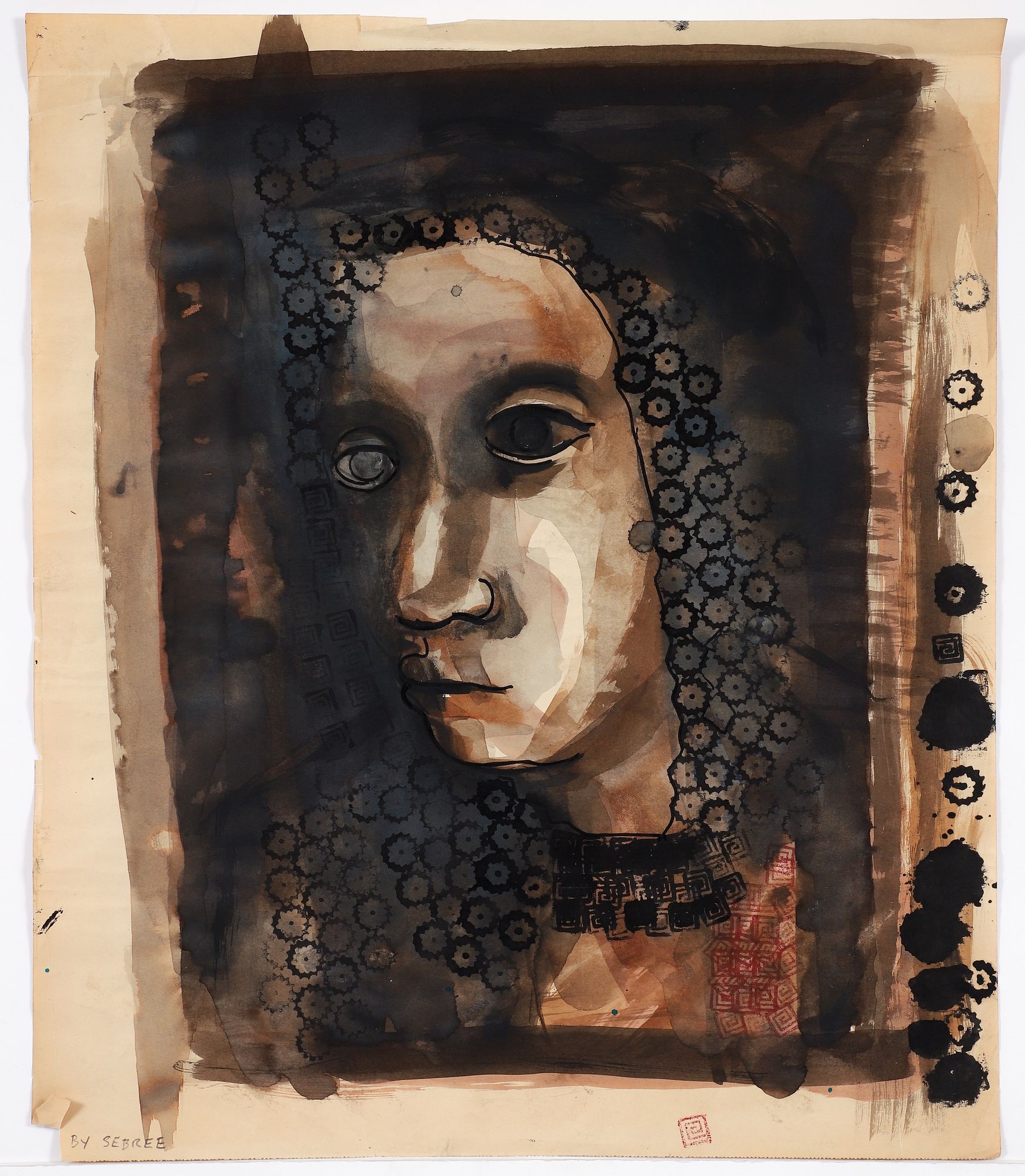 Charles Sebree | Study for a Portrait (Late 1930s) | MutualArt