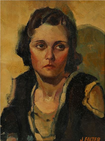 John Falter | Portrait of Helen Sarah Jackson (1920s) | MutualArt