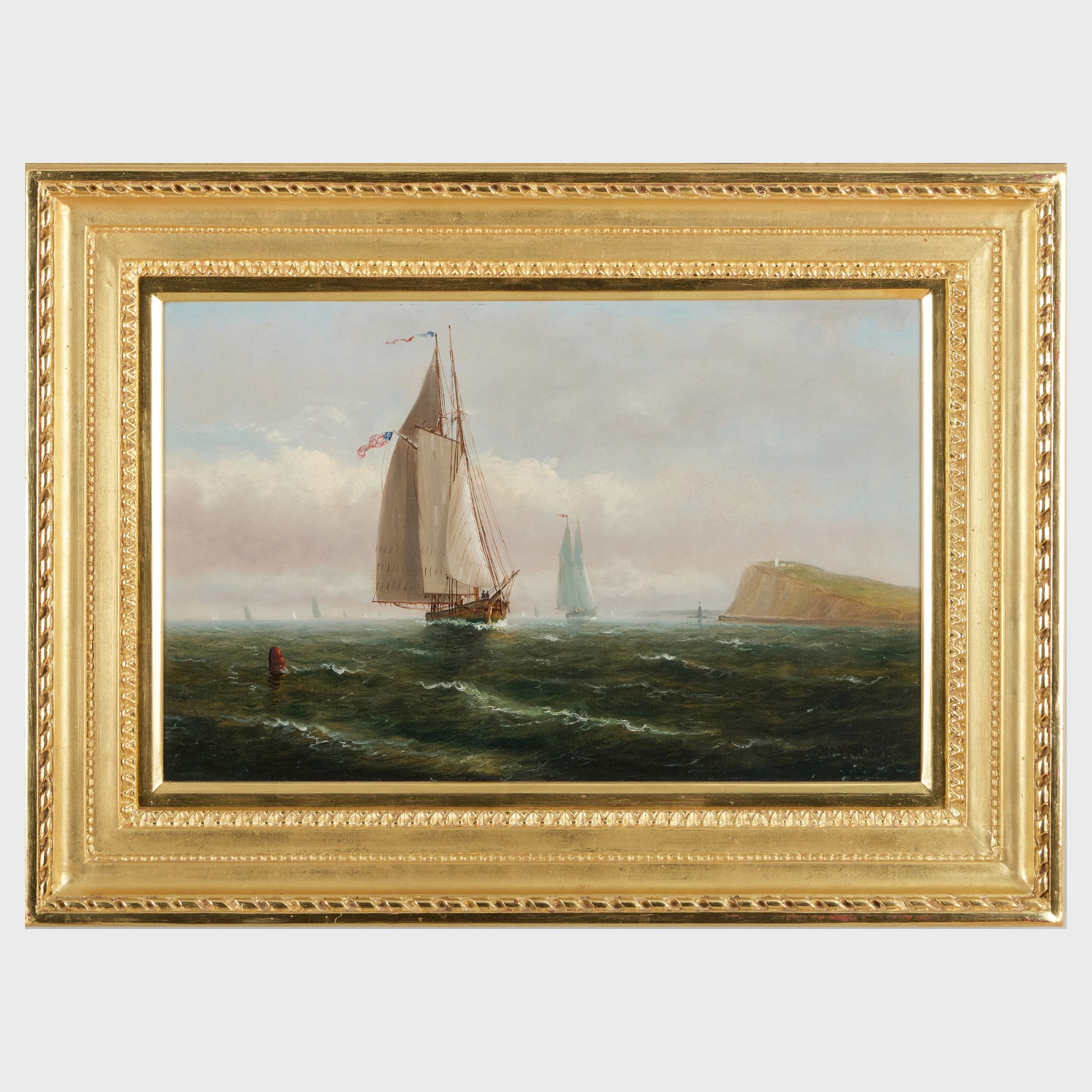 Wesley E. Webber | Schooner Purportedly Off Boston Light | MutualArt