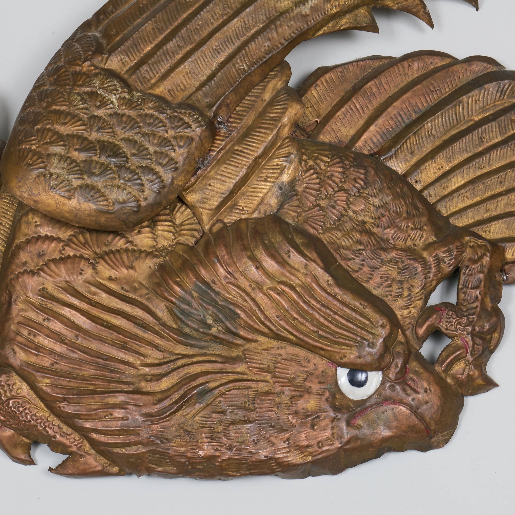 Japanese School | Japanese Repousse Metal Model of an Eagle | MutualArt