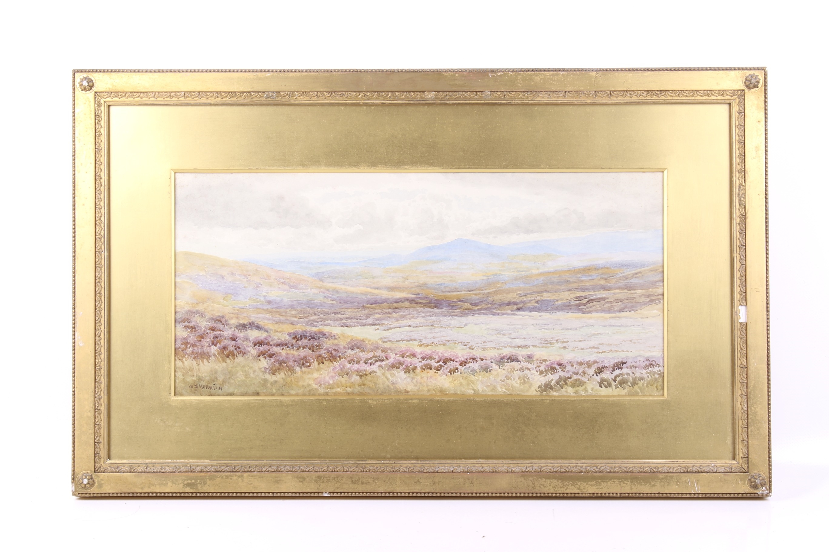 William Sidney Morrish | watercolour landscape. Depicting moorlands ...