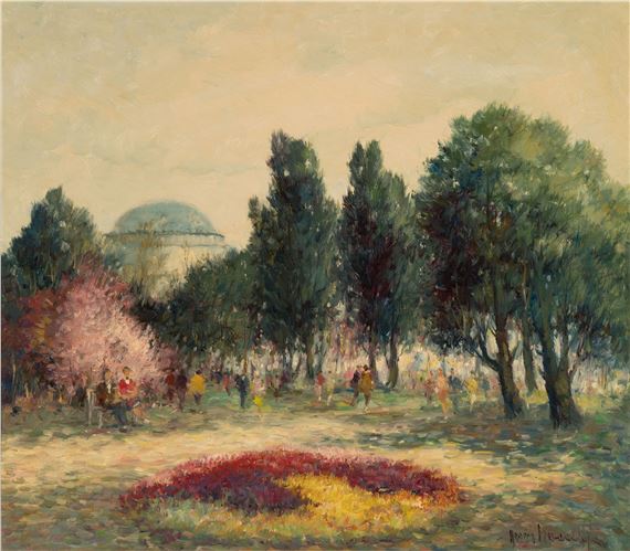 Hans Nowak | populated park probably with a view of the opera house in ...