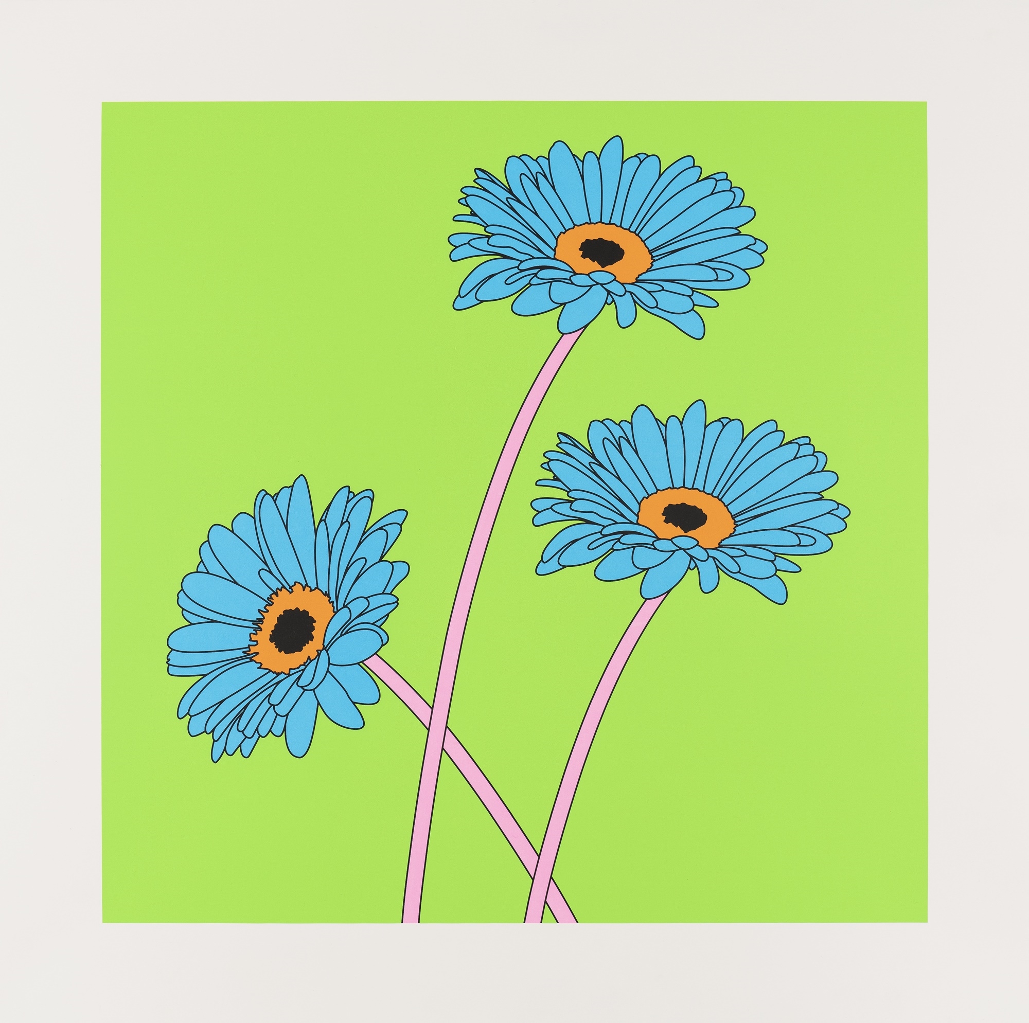 Michael Craig-Martin | Gerberas (2020) | MutualArt