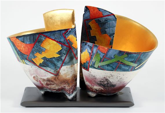 Bennett Bean | Bennett Bean ceramic sculpture Double No. 750 | MutualArt