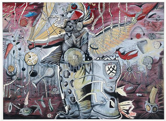 Nick Bubash | Untitled Surrealist Painting (Circa 2000) | MutualArt