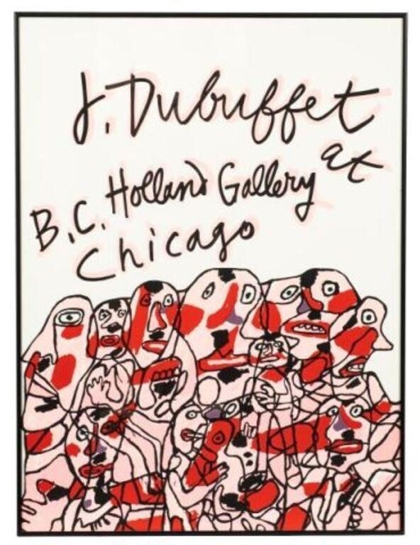 Jean Dubuffet | Jean Dubuffet Exhition Poster, B.C. Holland | MutualArt