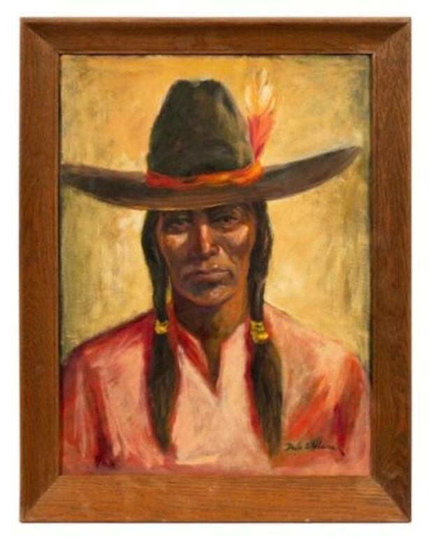 Dale Wilson | Portrait of American Indigenous Man, Dale Wilson | MutualArt