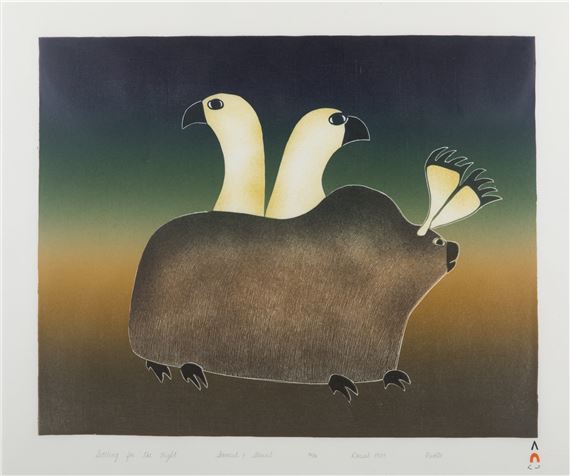Pudlo Pudlat | Settling for The Night (1924 - 1989) | MutualArt