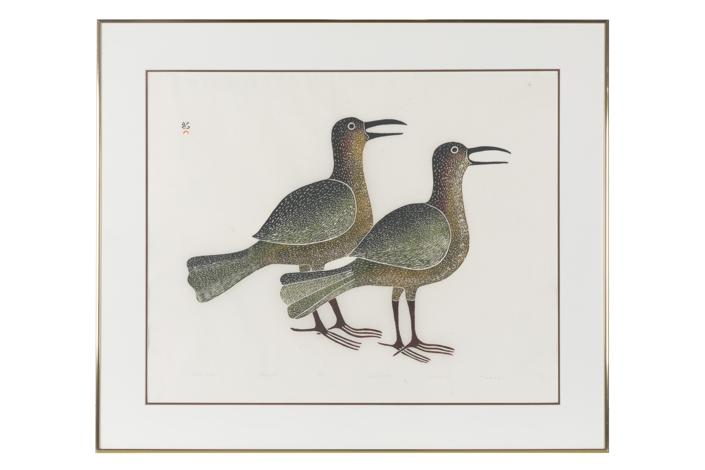 Kenojuak Ashevak | Raven Duo (1912 - 1983) | MutualArt