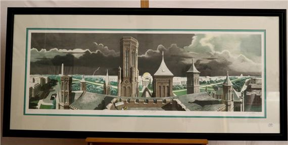 Richard Haas | View of the Mall from the Castle, 1983 (1983) | MutualArt