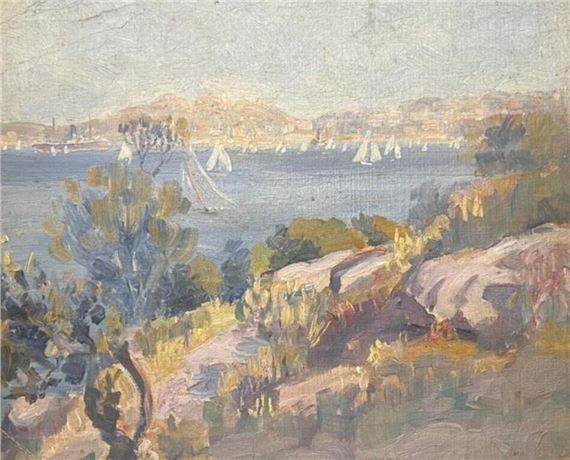 Henry Edgecombe | Harbour Scene with Boats | MutualArt