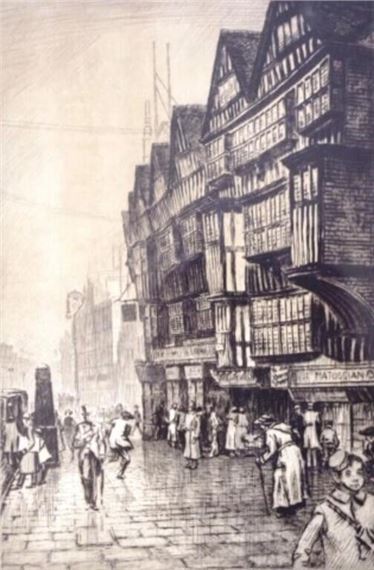 Terence Henry Lambert | Busy Street Scene London | MutualArt