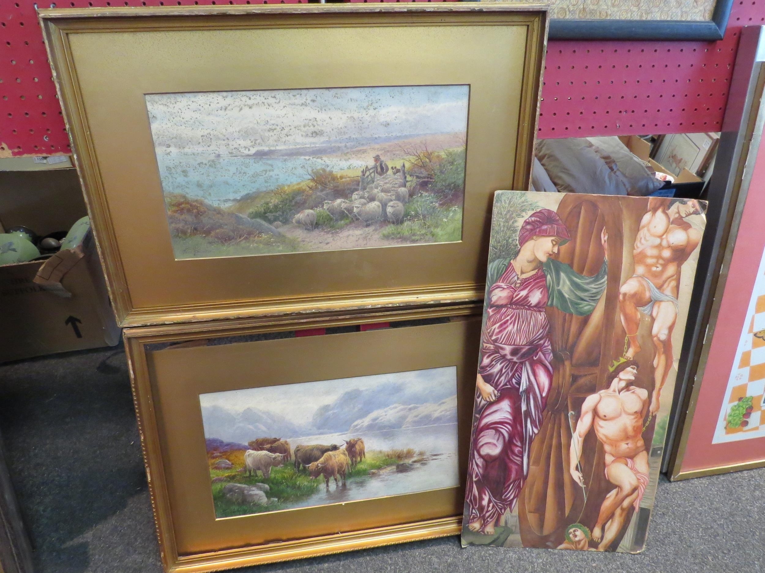 Thomas Rowden | : A pair of watercolours depicting highland scenes of ...