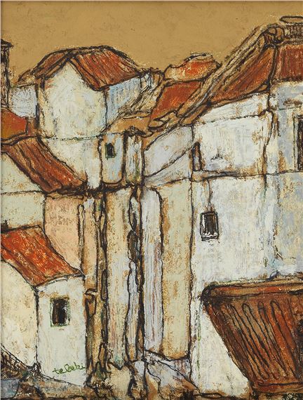 André Teleki | Vue de village | MutualArt