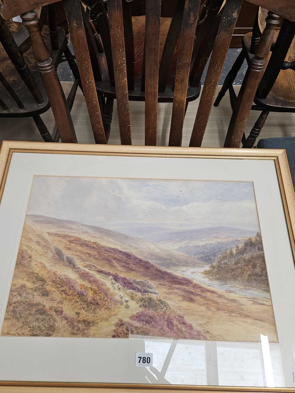 Arthur Henry Enock | sheep by a moorland river | MutualArt