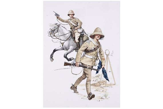 Douglas Anderson | Lieutenant Winston Churchill and signaller in ...