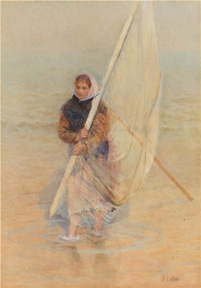 Hector Caffieri | The fisher girl | MutualArt