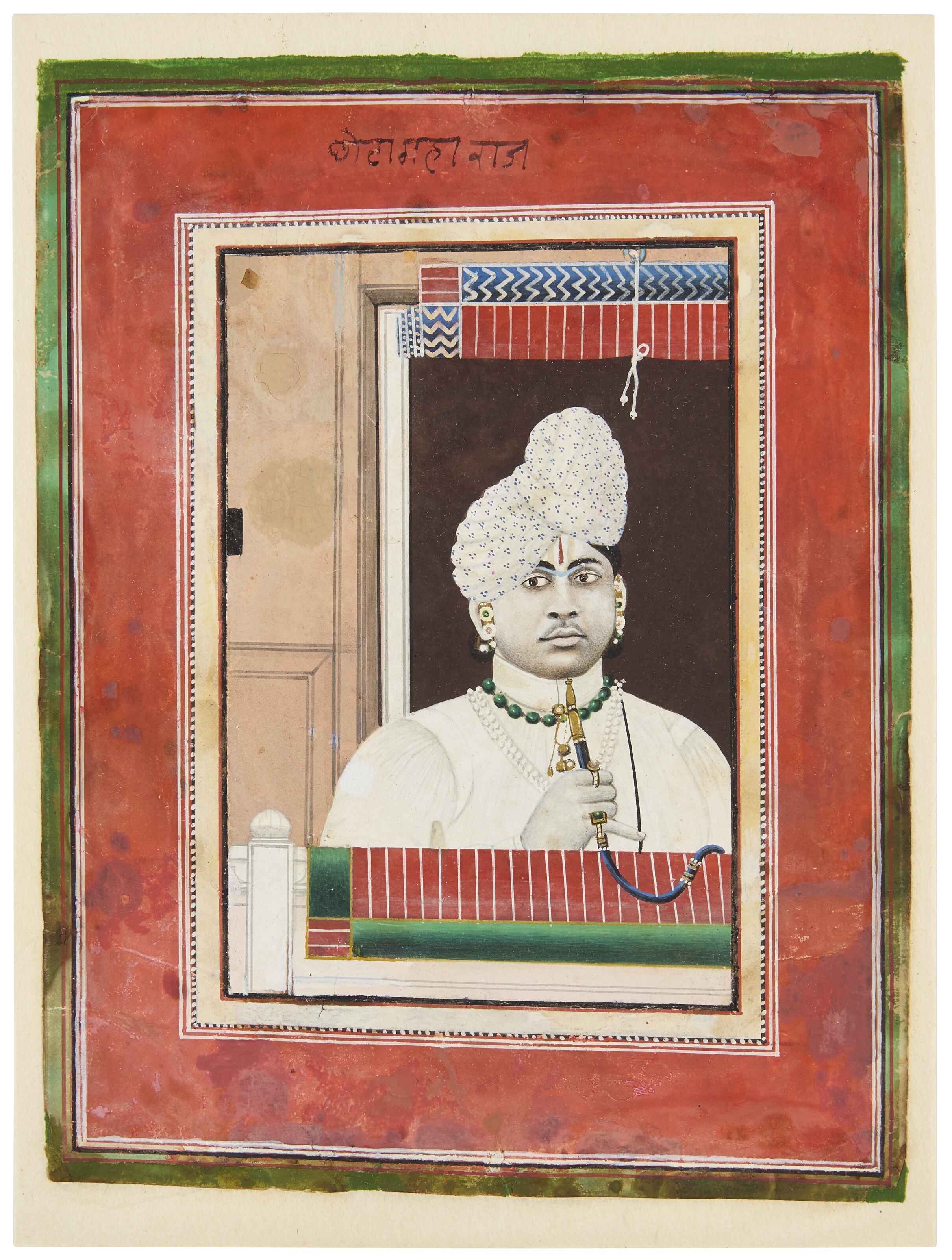 Mewar School, 19th Century | A PORTRAIT OF A RAJA | MutualArt