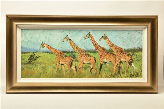 Rolf Harris | FOUR GIRAFFES | MutualArt