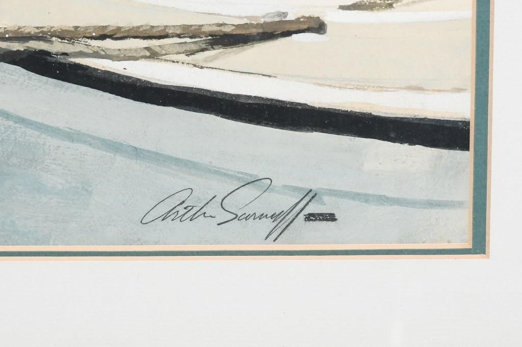 Arthur Saron Sarnoff | ARTHUR SARNOFF BOATING ILLUSTRATION PAINTING ...