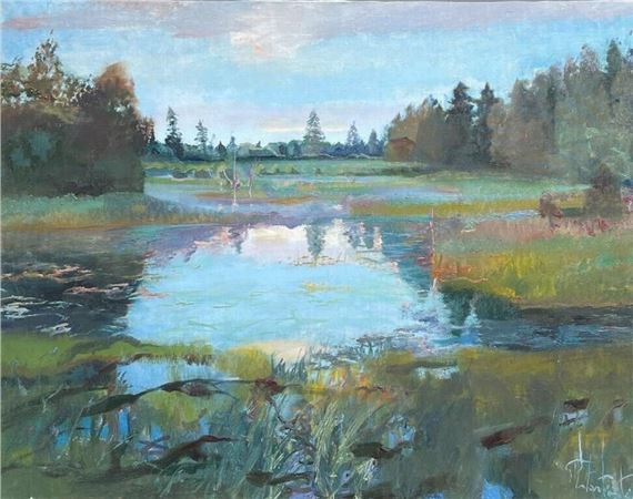 Gražina Vitartaitė | GRAZINA VITARTAITE LITHUANIAN RIVER LANDSCAPE ...