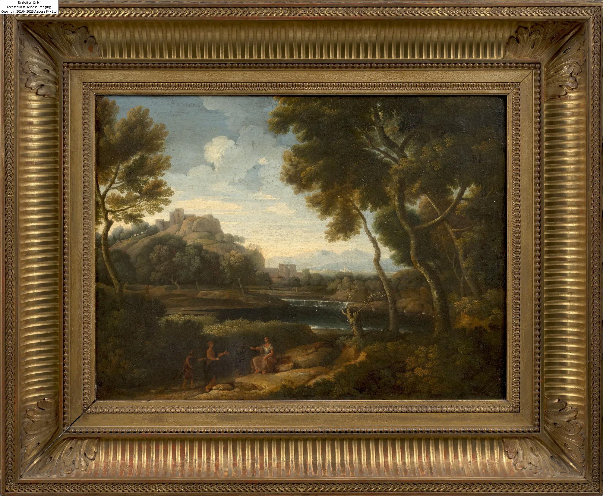 Jean-François Millet I | Paysage classique animé de personnages | MutualArt