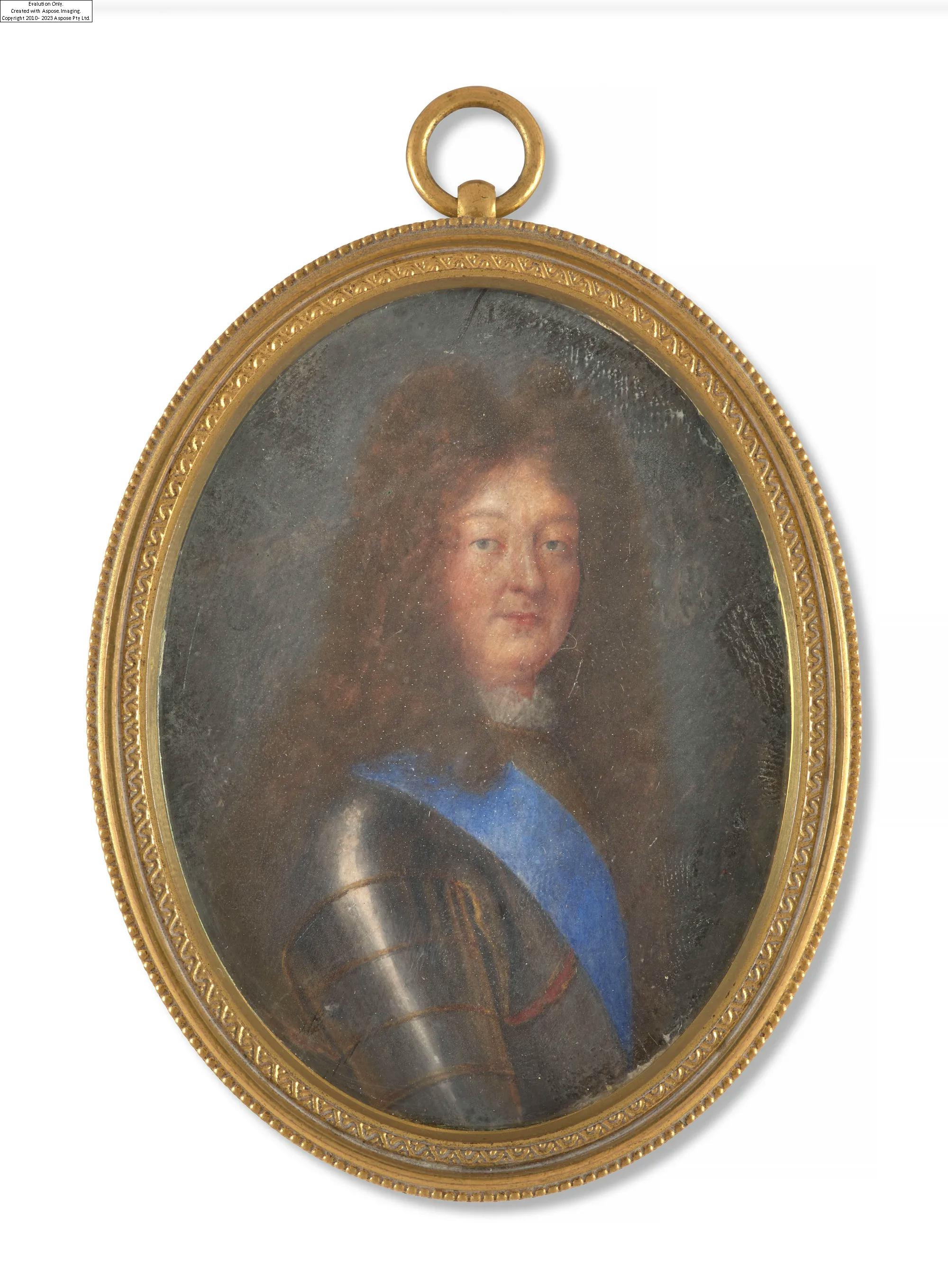 French School, 17th Century | Portrait en buste du roi Louis XIV, en cuirasse et portant le ...