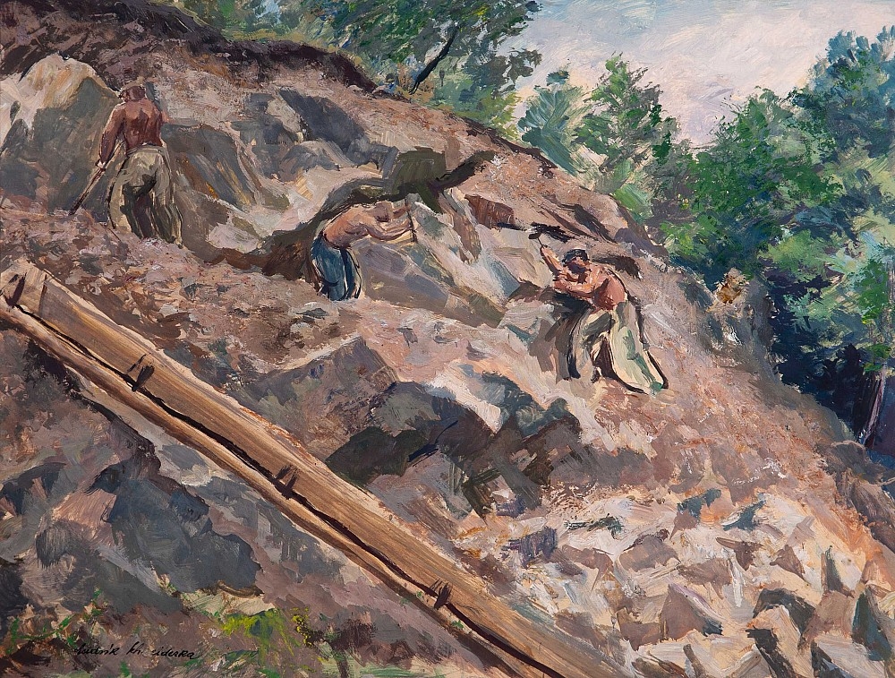 Ludvík Schneiderka | Lom na Rusavě | MutualArt