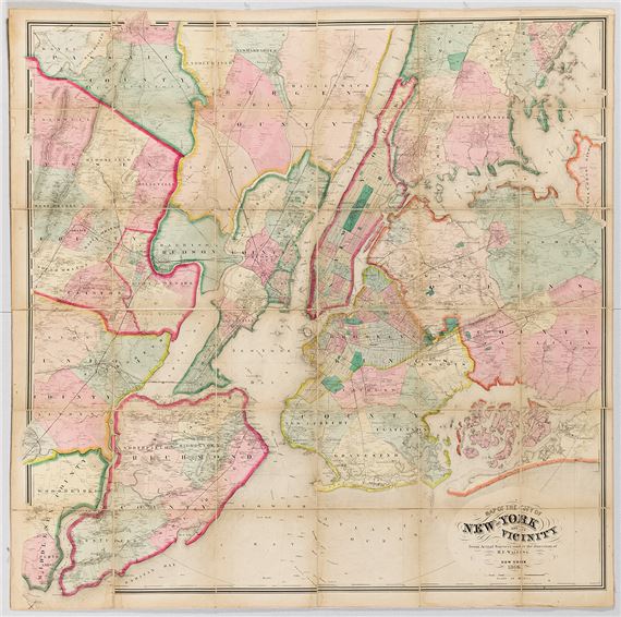 Henry Walling | Map of the City of New York and Its Vicinity. (1866 ...