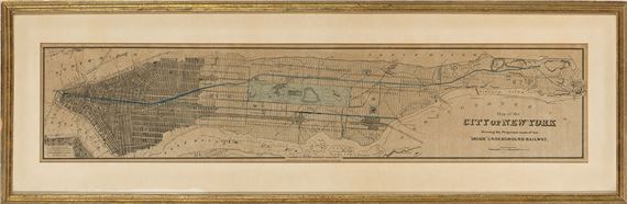 Egbert L. Viele | Map of the City of New York Showing the Proposed ...