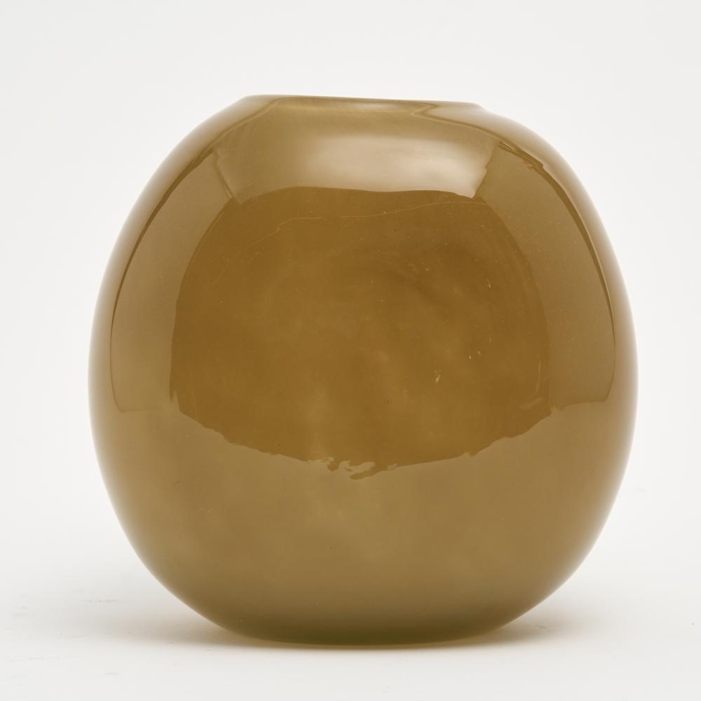 Henry Dean | AN AUSTRALIAN HENRY DEAN THICK WORLD GLASS VASE WITH ...