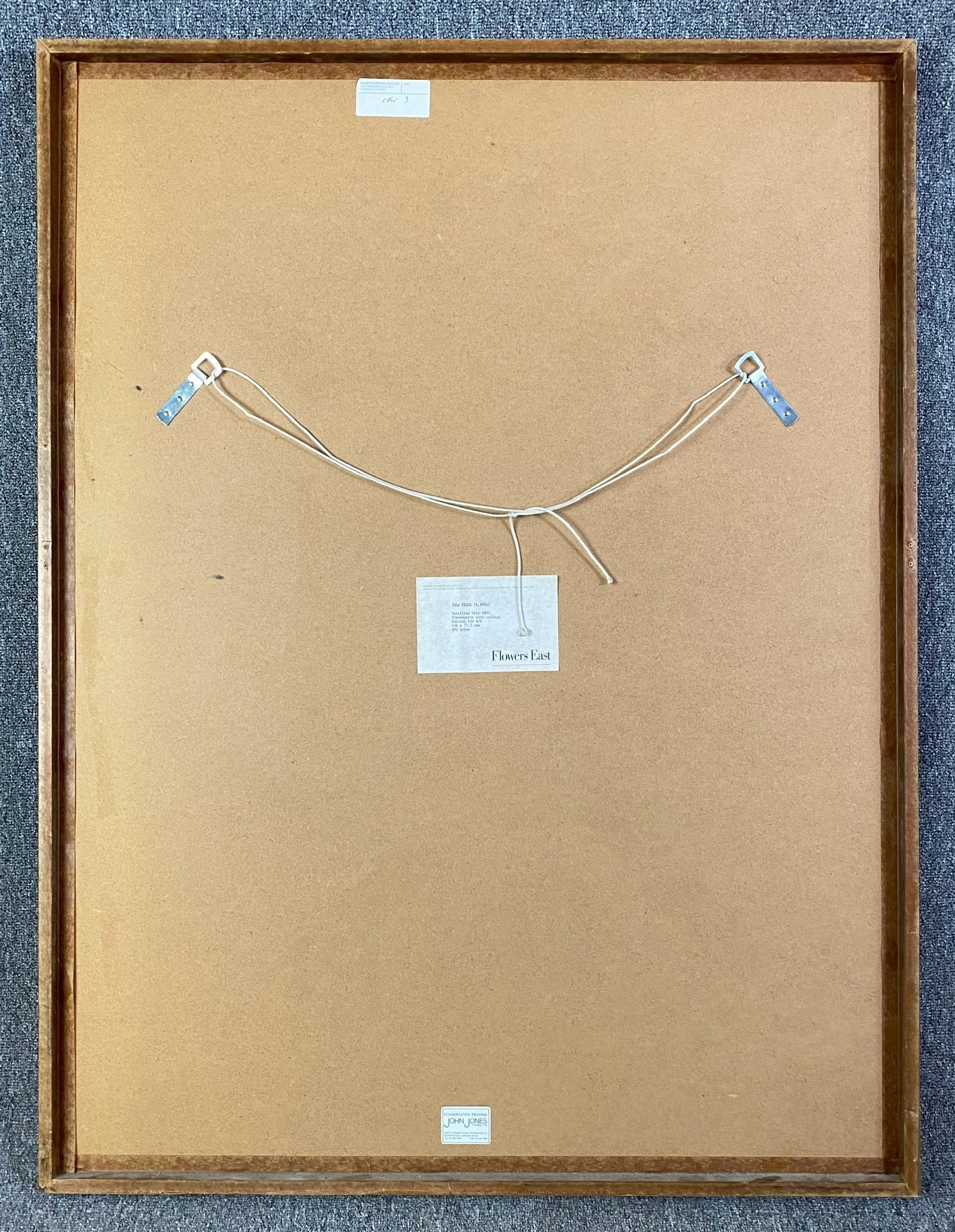 John T. Jones | John Keane 'Satellite City' 1993 artist's proof screen ...