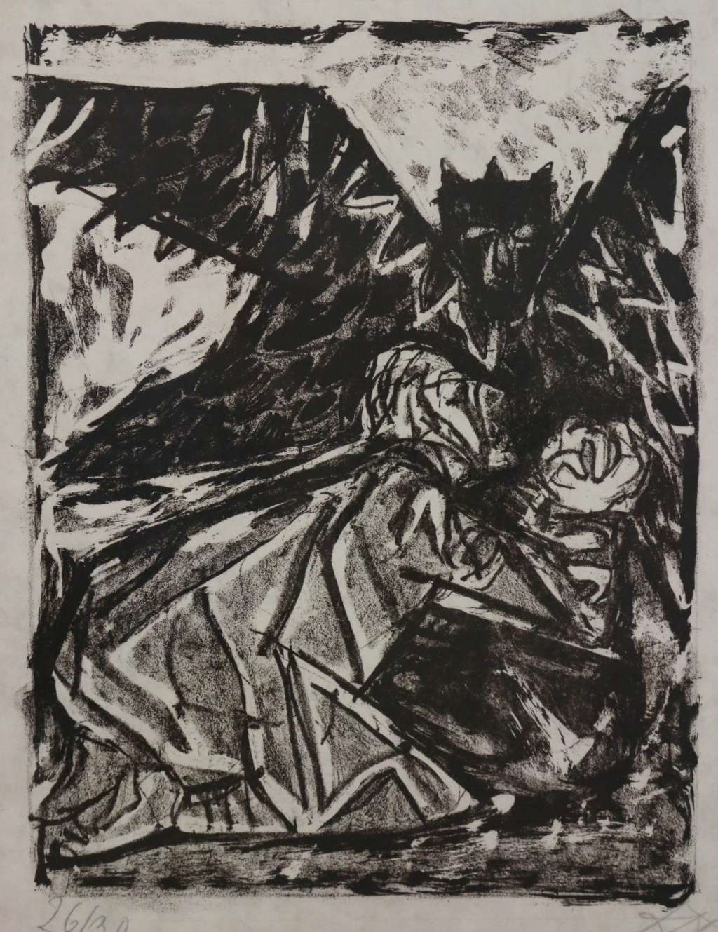 Otto Dix | Gewitter am See (1955) | MutualArt