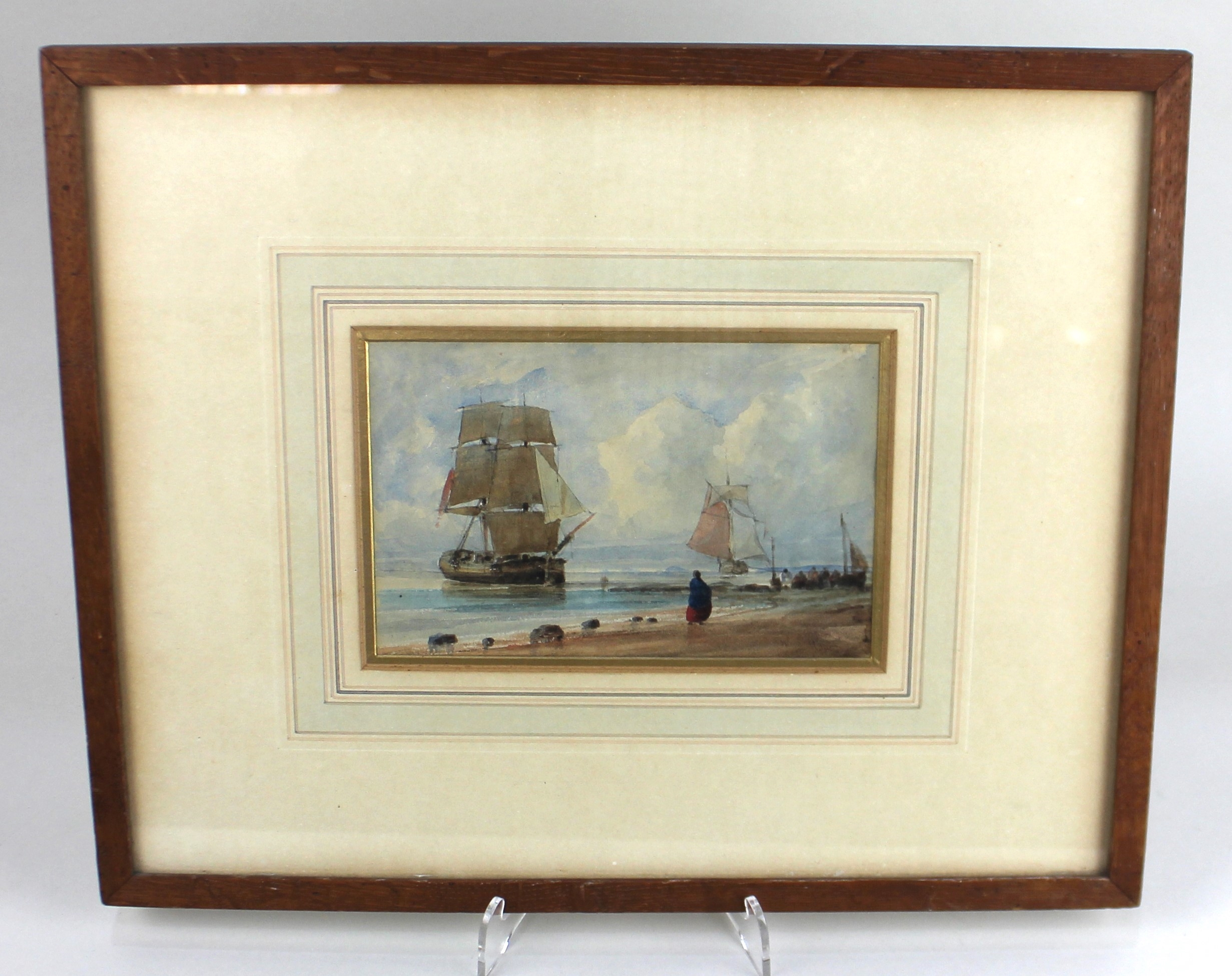 William Callow | coastal view with shipping | MutualArt