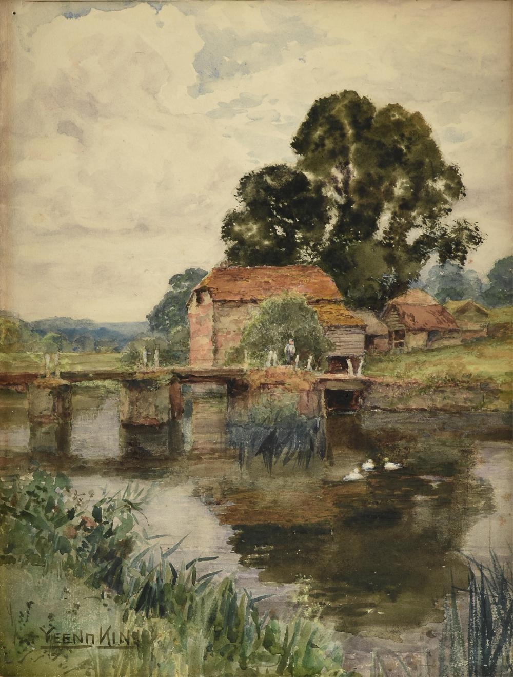 John Henry Yeend King | The village pond | MutualArt