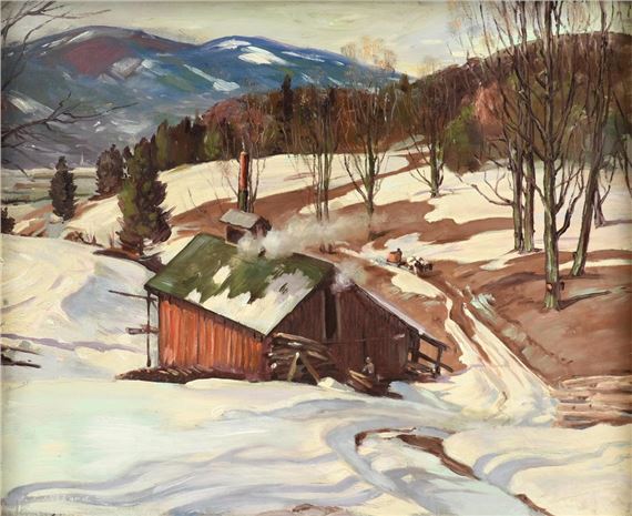 Aldro Thompson Hibbard | Making Maple Syrup, (20th Century) | MutualArt