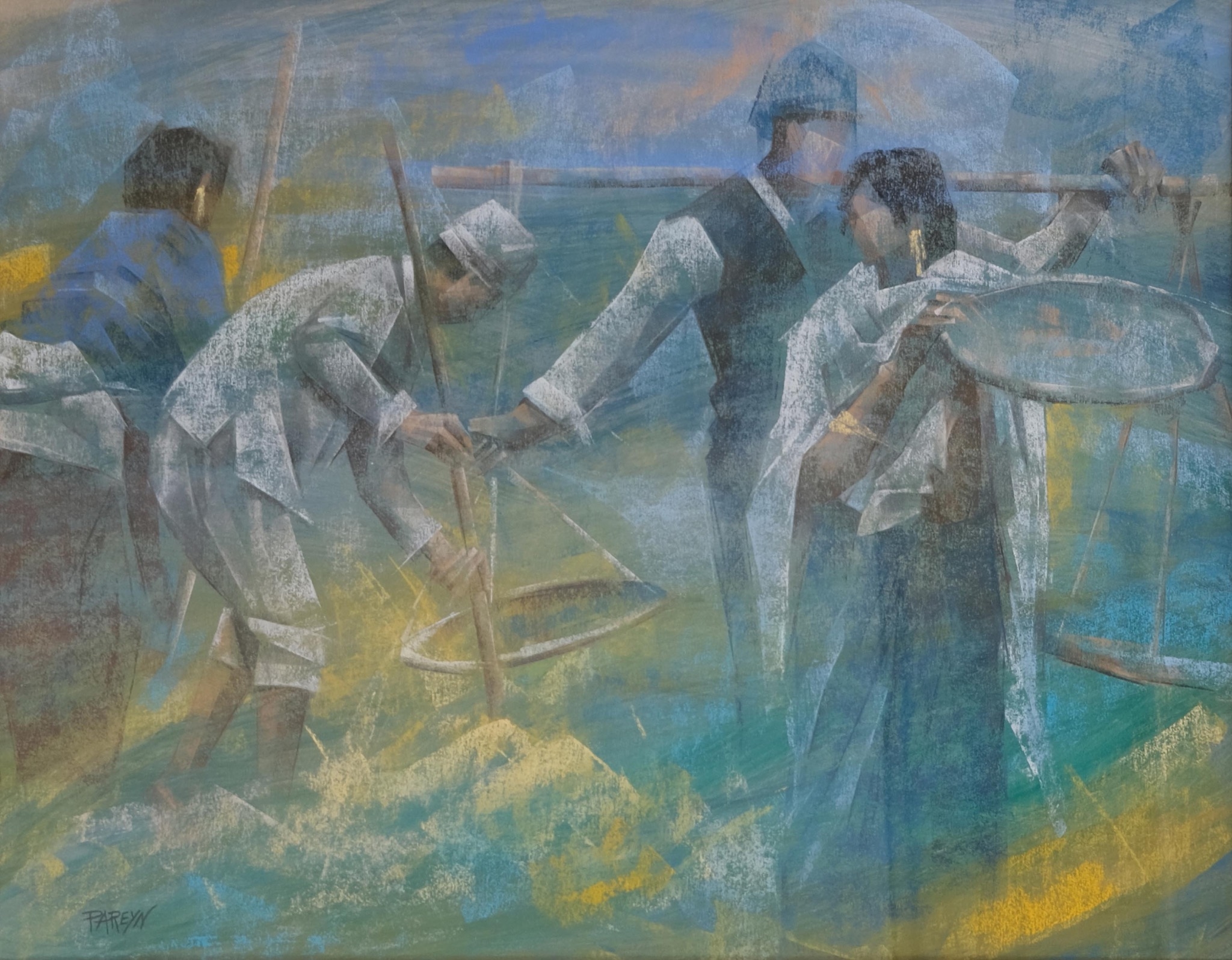 Alain Pareyn | Battage au Népal | MutualArt