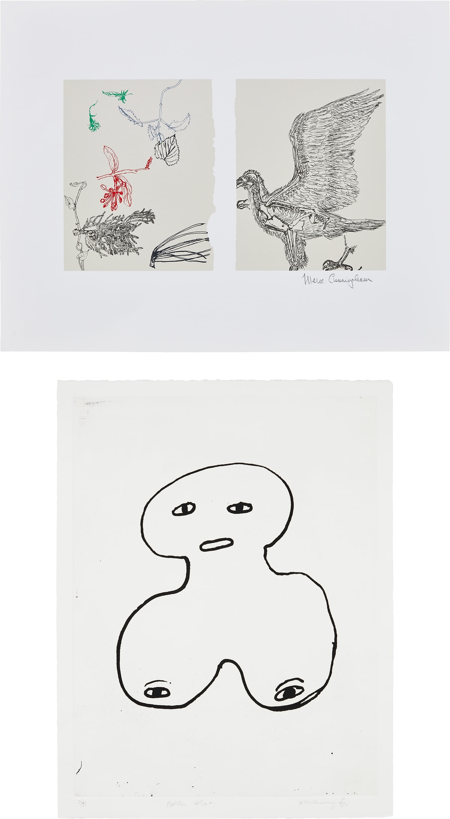 Allen Ginsberg | Untitled; and Mother Ghost, from 1993 Whitney Biennial ...