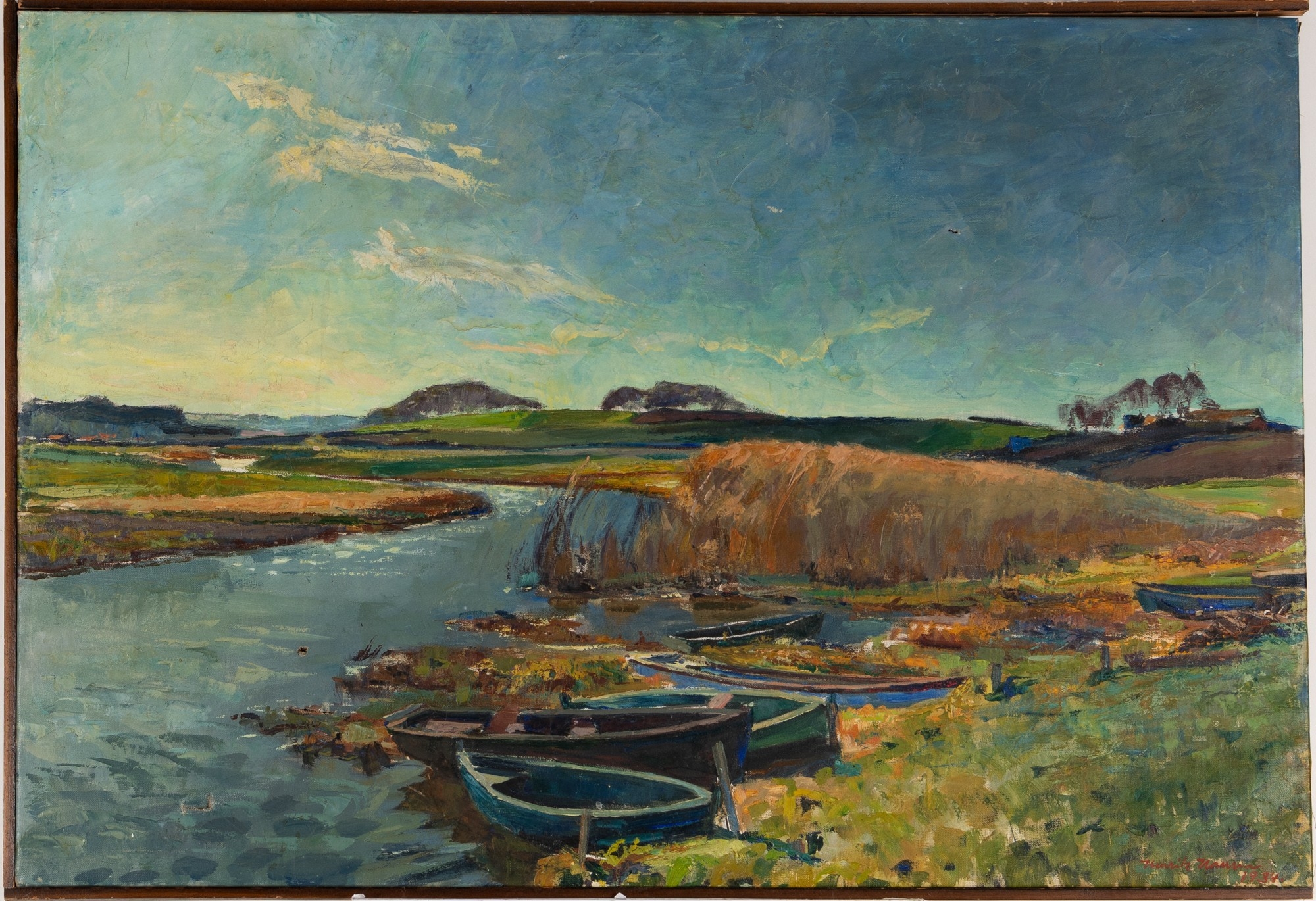 Hans Henrik Hansen | Boats at the shore | MutualArt