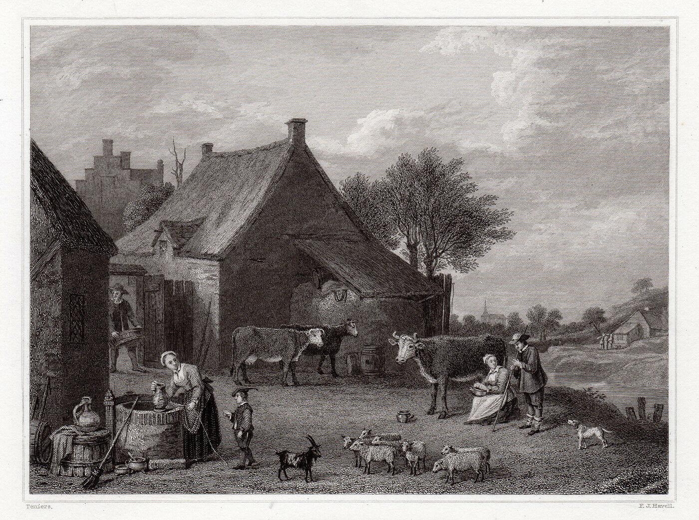 David Teniers the Younger | A Farmyard | MutualArt