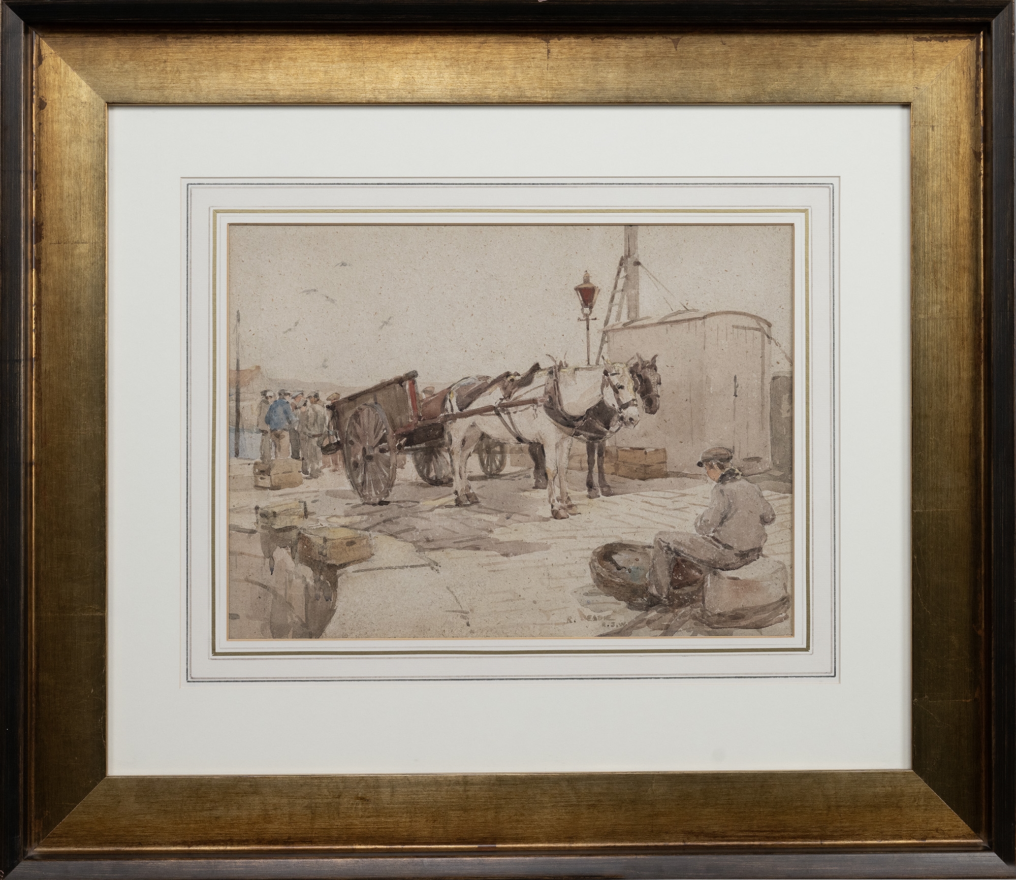 Robert Eadie | THE FISH DOCK | MutualArt