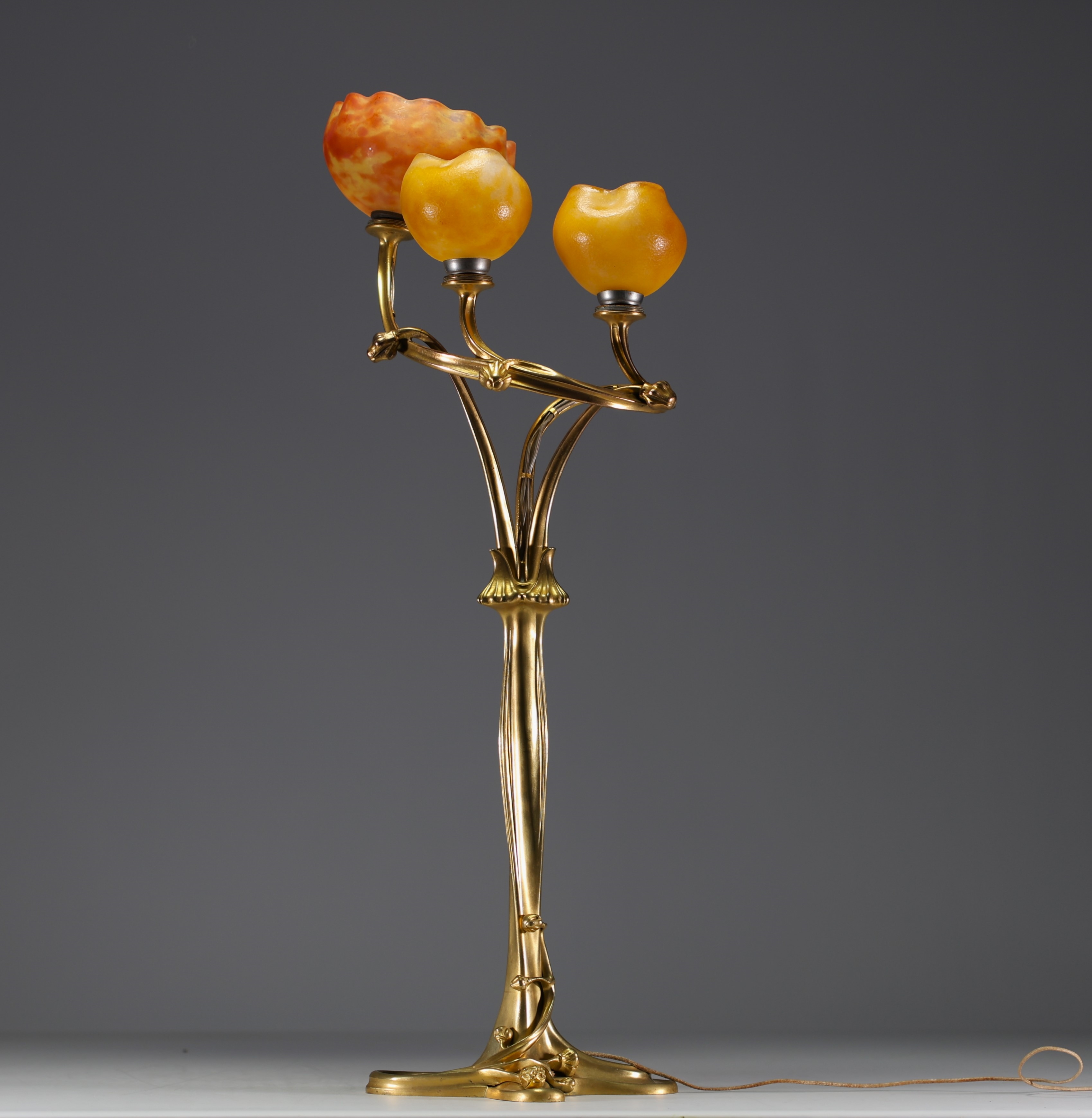 Louis Majorelle | Louis MAJORELLE (1859-1926) ‘Magnolias’ Rare ormolu ...