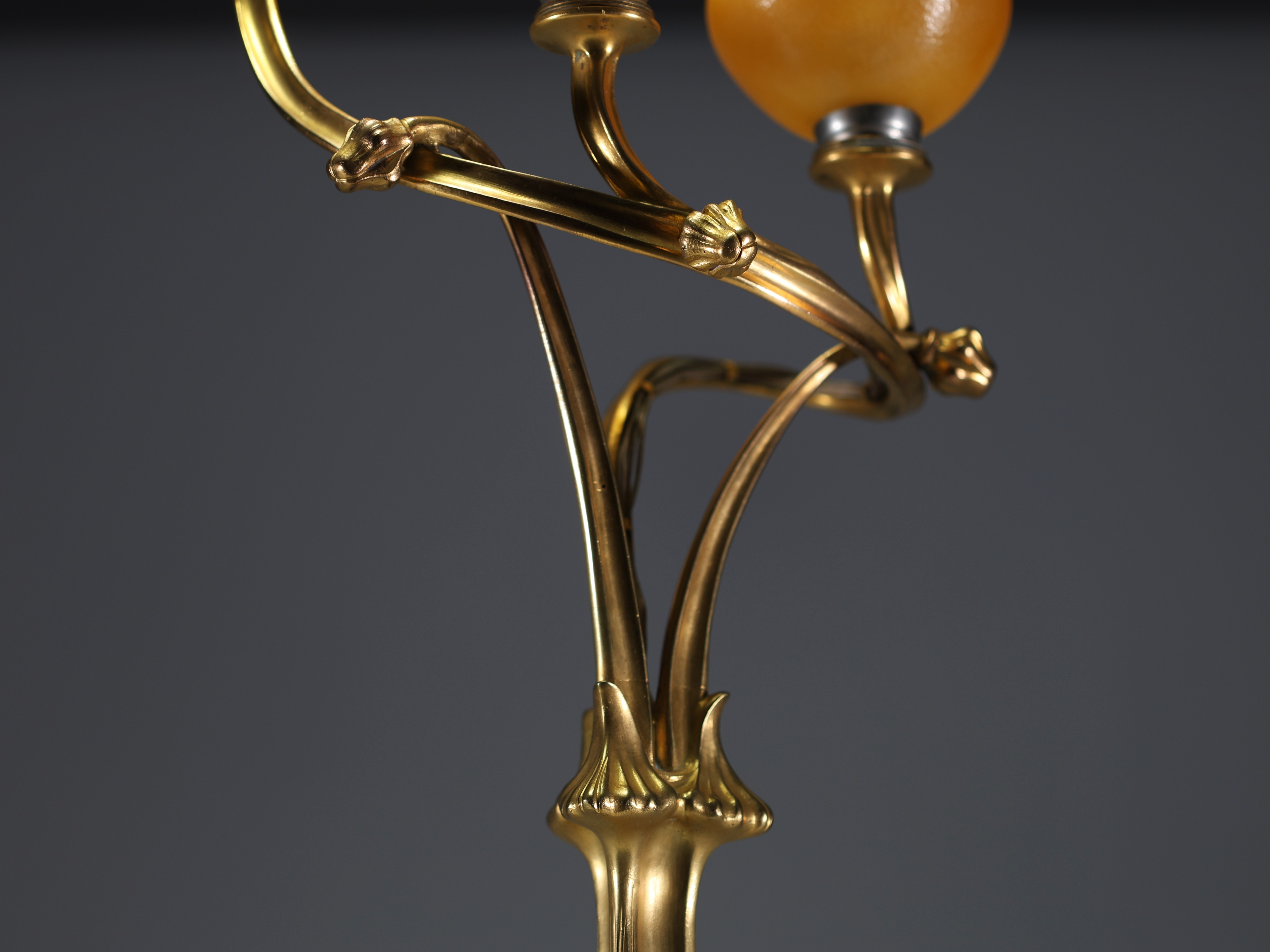 Louis Majorelle | Louis MAJORELLE (1859-1926) ‘Magnolias’ Rare ormolu ...