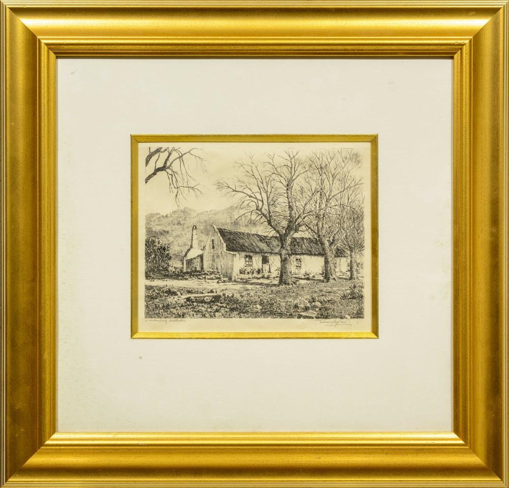 Tinus‏ de Jongh | Tinus de Jongh (SA 1885 - 1942) Engraving | MutualArt