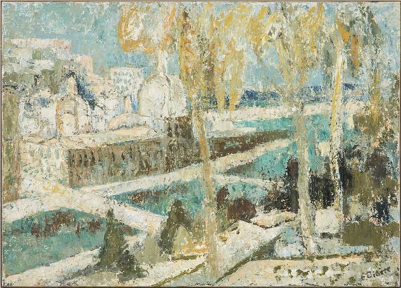 Émile Didier | Emile DIDIER (1890-1965). Vision de Lyon, l'Hôtel Dieu ...