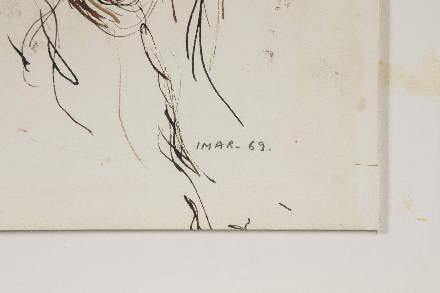 Jean-noël Imar | Jean-Noël IMAR (1943-2023). Etude de nu, 1969. Plume ...